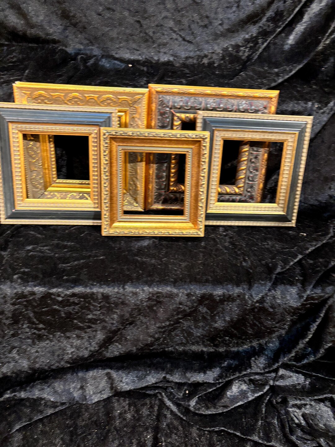 Lot of 5 4 X 4 Squares mini Wood Frames Slightly Seconds - Etsy