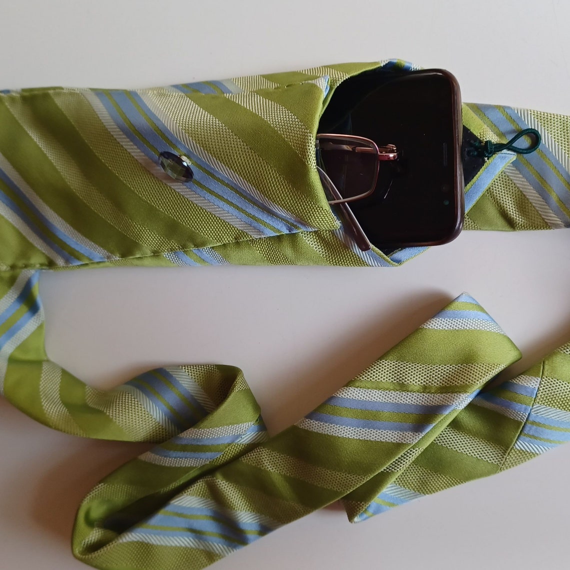 Necktie Upcycle DIY Pattern | Double Case Holder (PDF Pattern) | Easy ...