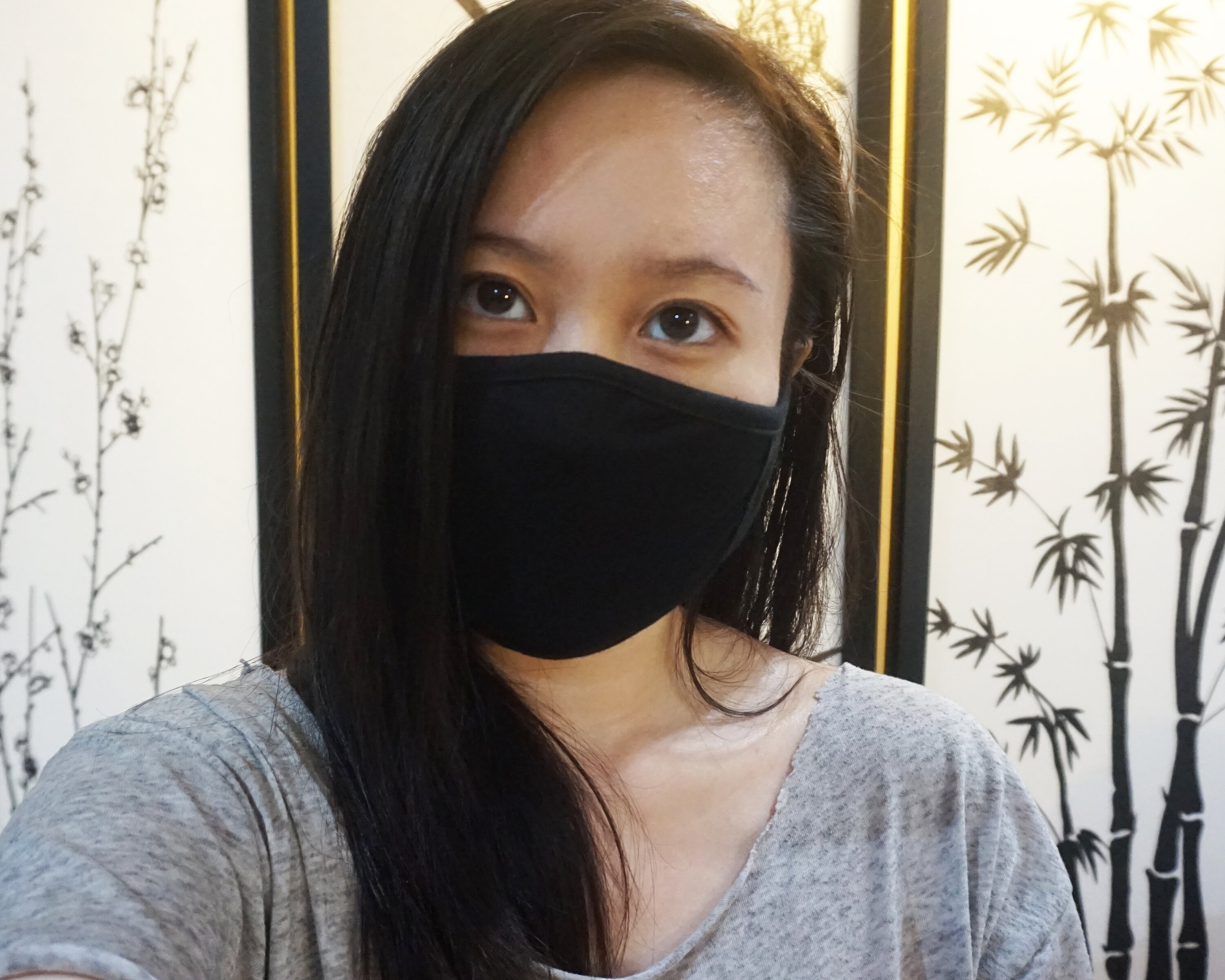 Black Face Mask Cover for Adults Handmade Made in USA 1 Ply | Etsy