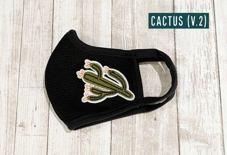 Cactus Patch Face Mask Cover for Adults Handmade Made in USA | Etsy
