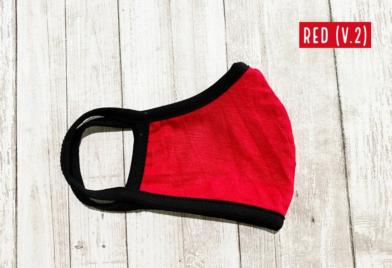 Red Face Mask Cover for Adults Handmade Made in USA | Etsy