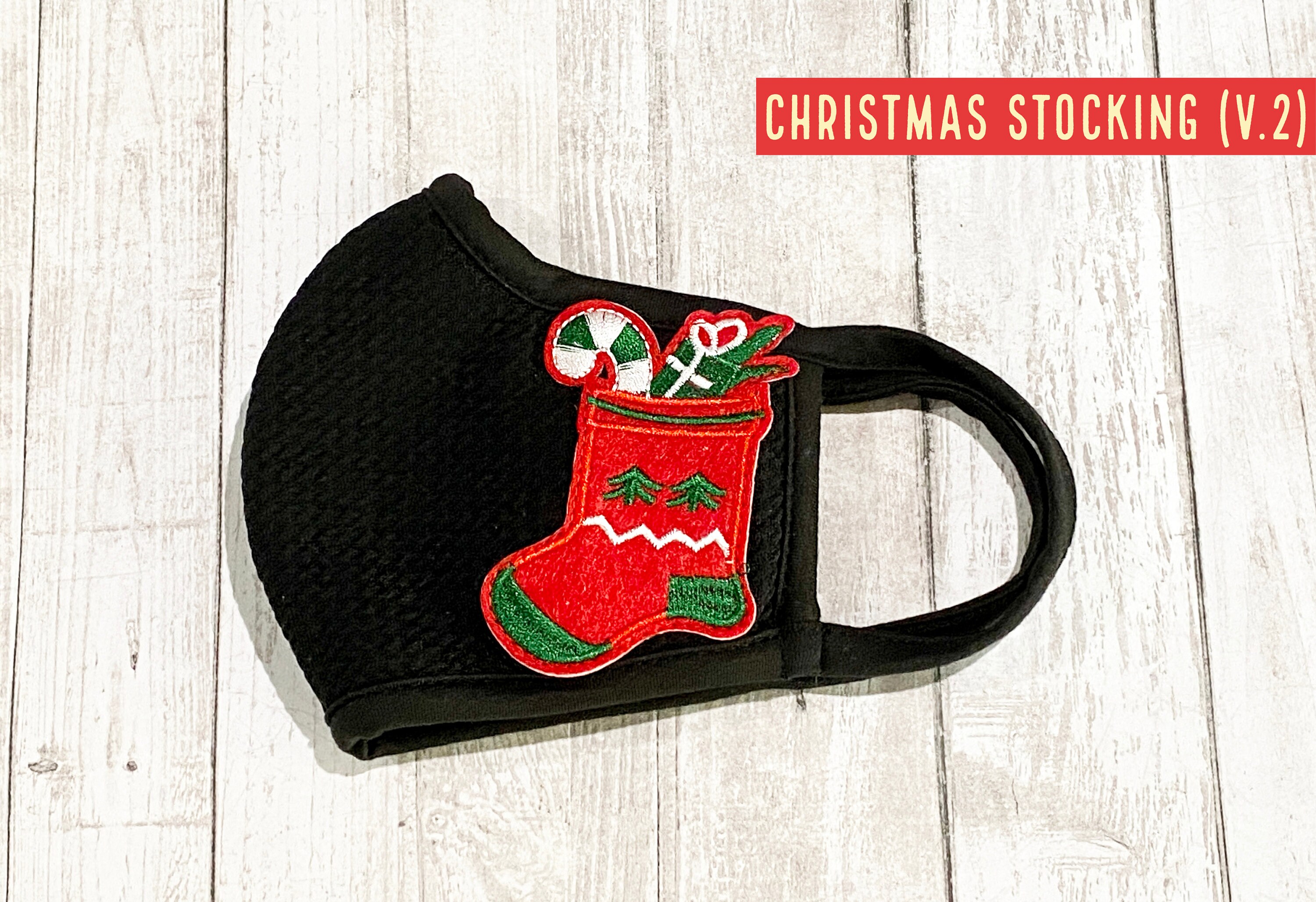Christmas Stocking Face Mask Cover for Adults Handmade Made in | Etsy