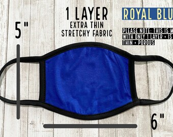 Royal Blue Mask - Etsy