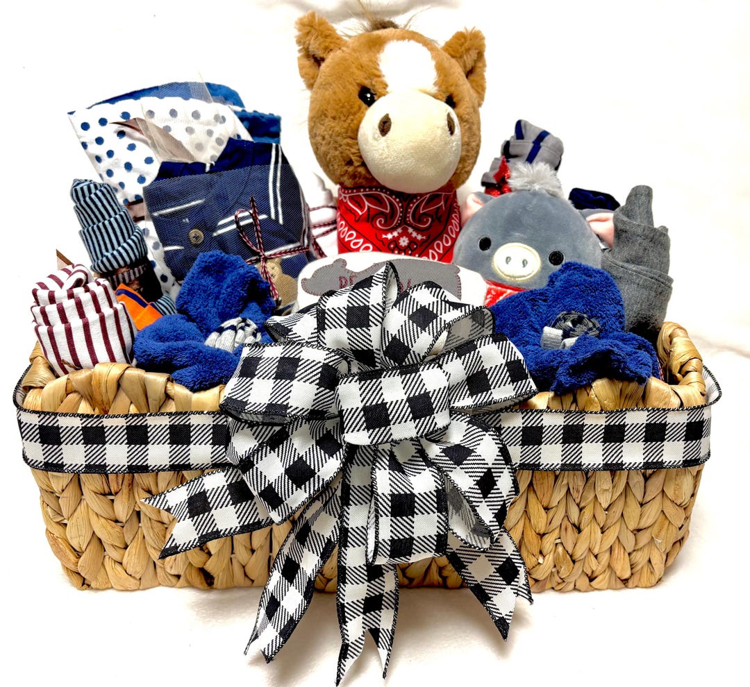 Horsey and Pal Baby Boy Gift Basket - Etsy