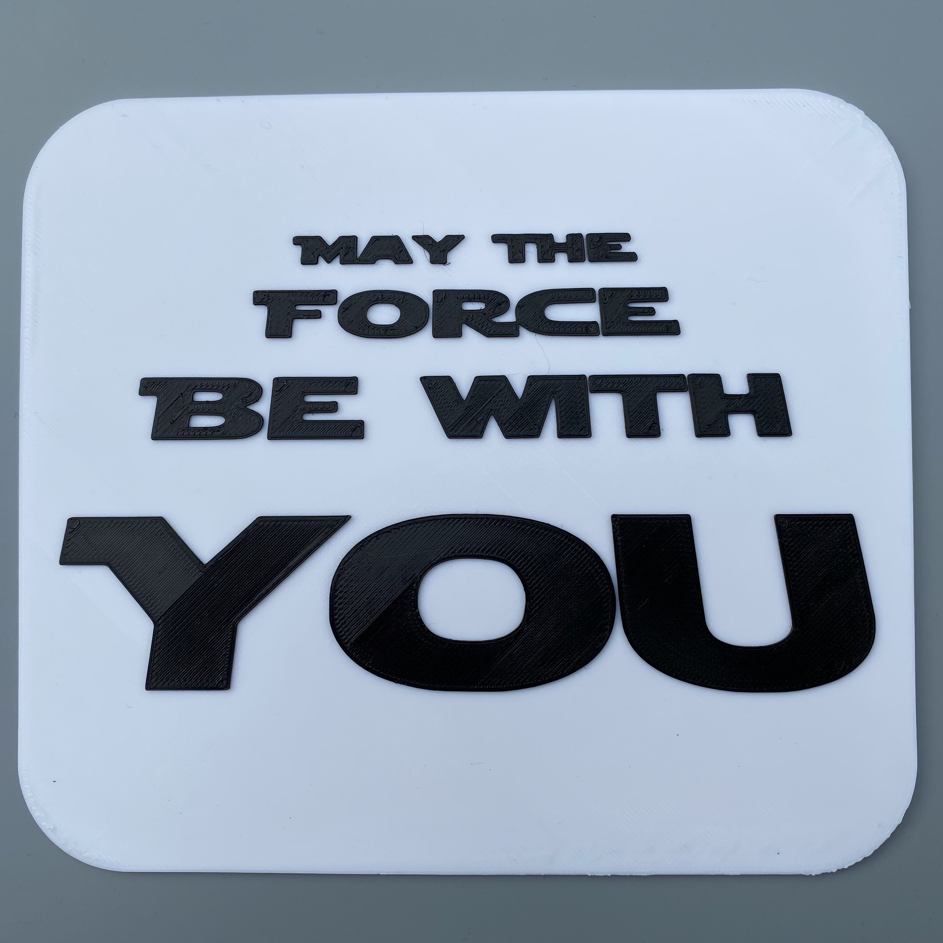 Star Wars May the Force Be With YOU Wall Sign or - Etsy