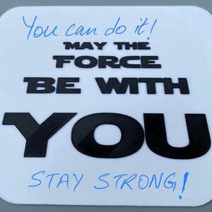 Star Wars May the Force Be With YOU Wall Sign or Motivational Plaque or ...
