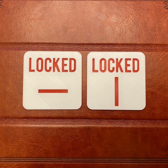 Door Locked Sign avoid confusion for locks and bolts | Etsy