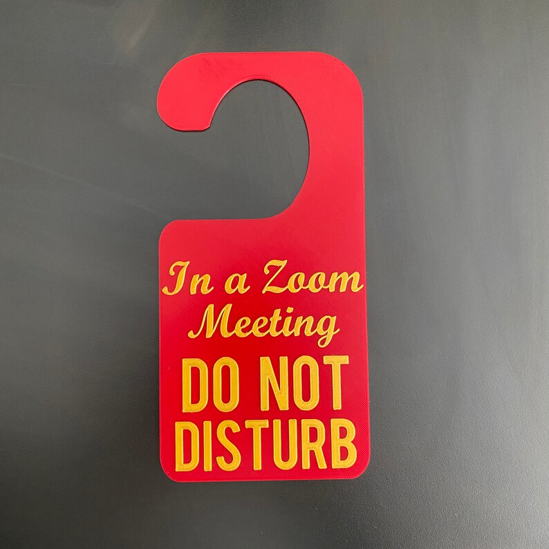 Door Hanger in a Zoom Meeting Do Not Disturb. Universal - Etsy