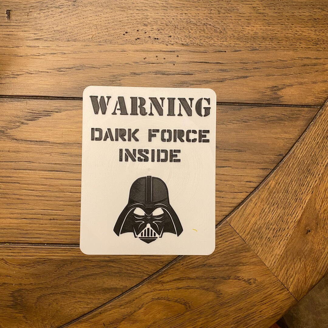 Star Wars Gift Dark Force Inside Door or Cubicle Sign - Etsy