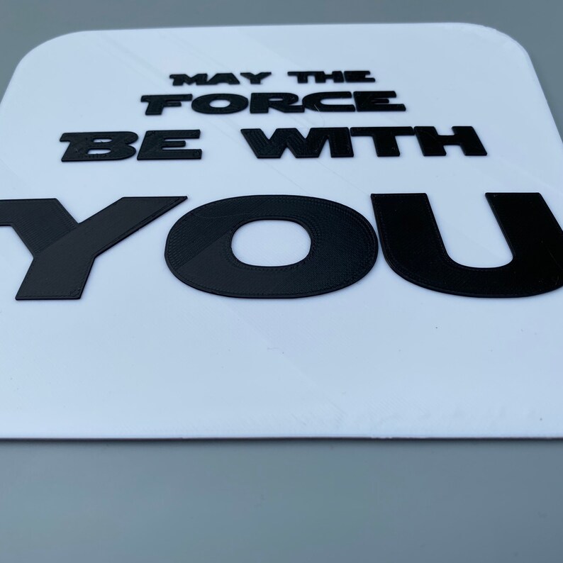 Star Wars May the Force Be With YOU Wall Sign or - Etsy