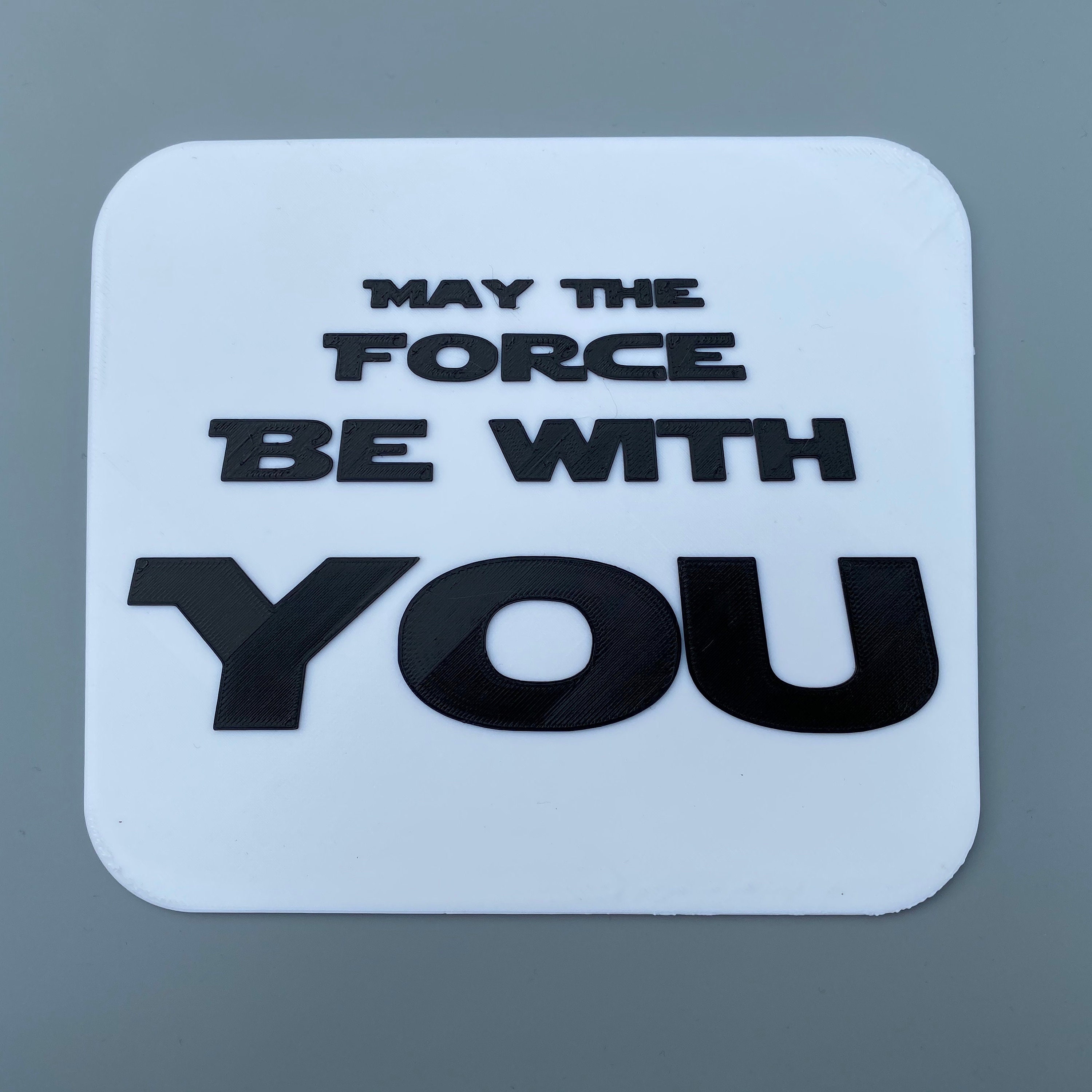 Star Wars May the Force Be With YOU Wall Sign or - Etsy