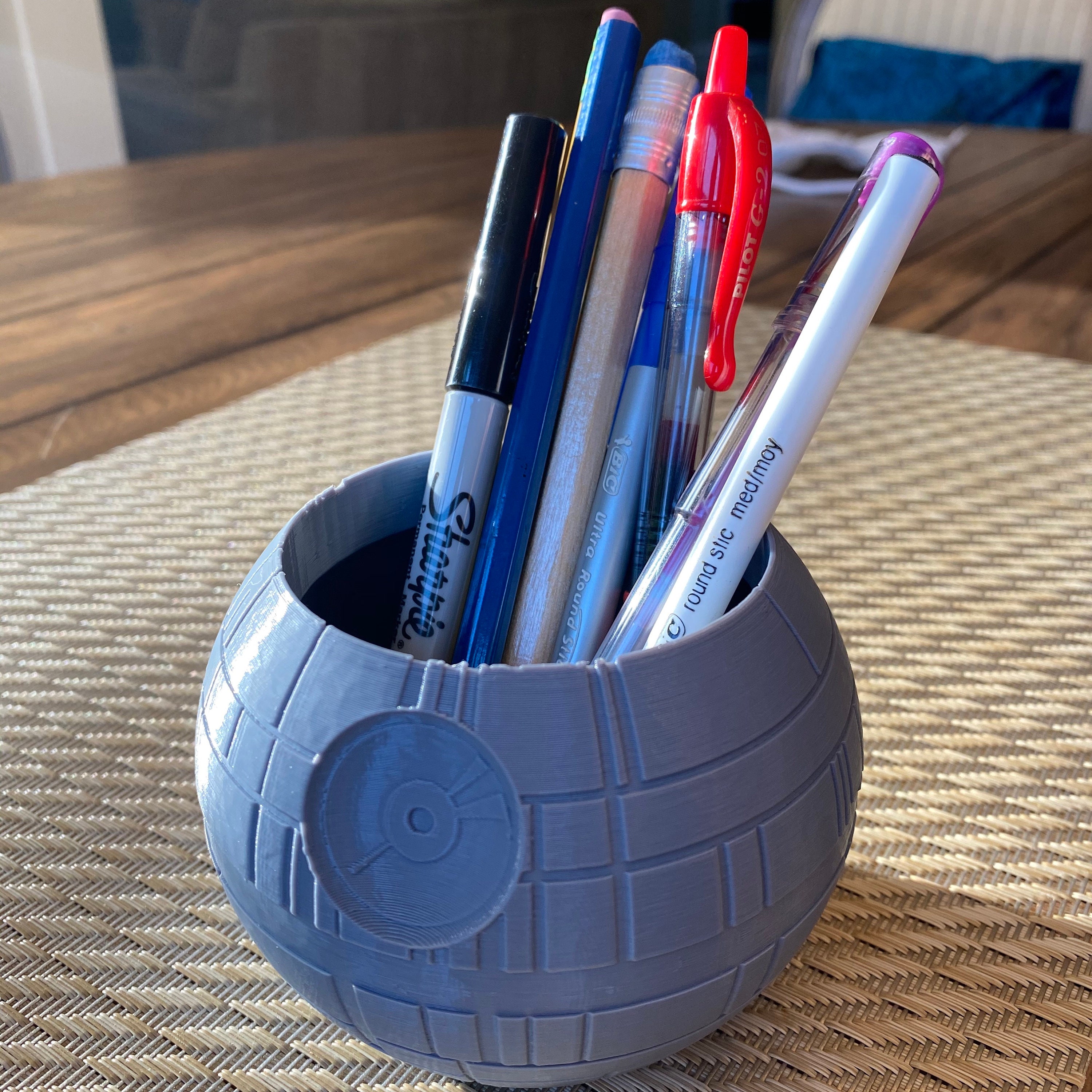 Star Wars Death Star Pen Holder - 3D Printed. Perfect Gift for Star ...