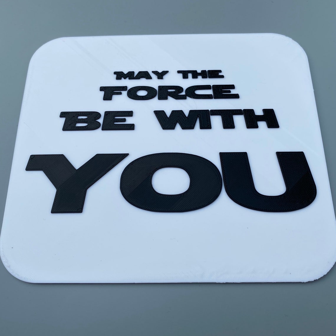 Star Wars May the Force Be With YOU Wall Sign or - Etsy