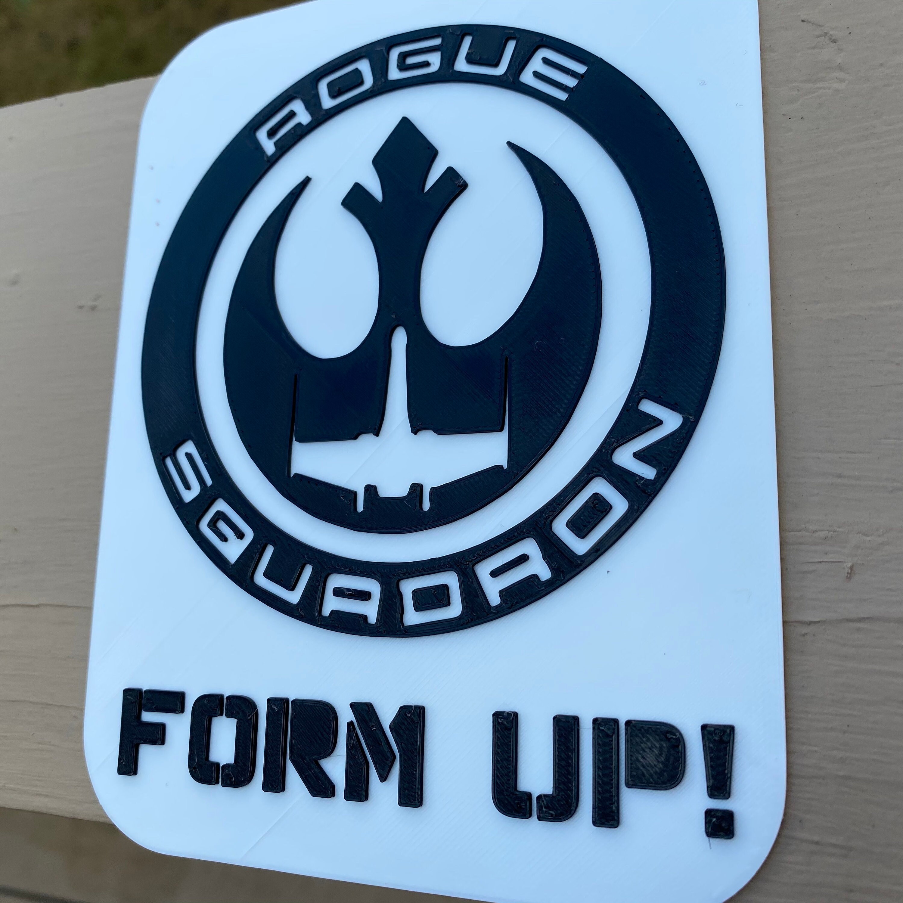 Rogue Squadron 3D Printed Star Wars Themed Wall Plaque - Etsy UK