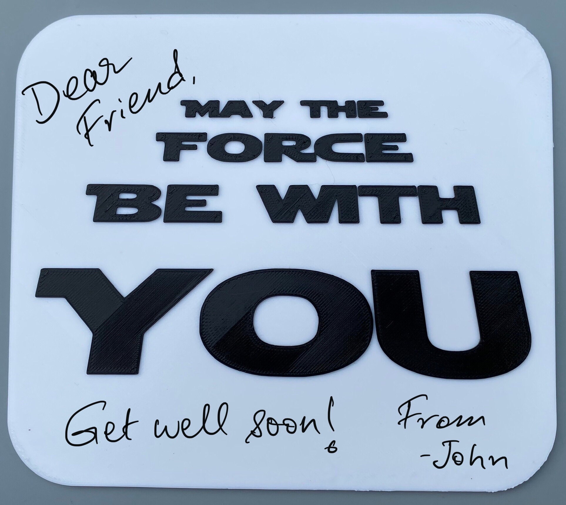 Star Wars May the Force Be With YOU Wall Sign or - Etsy