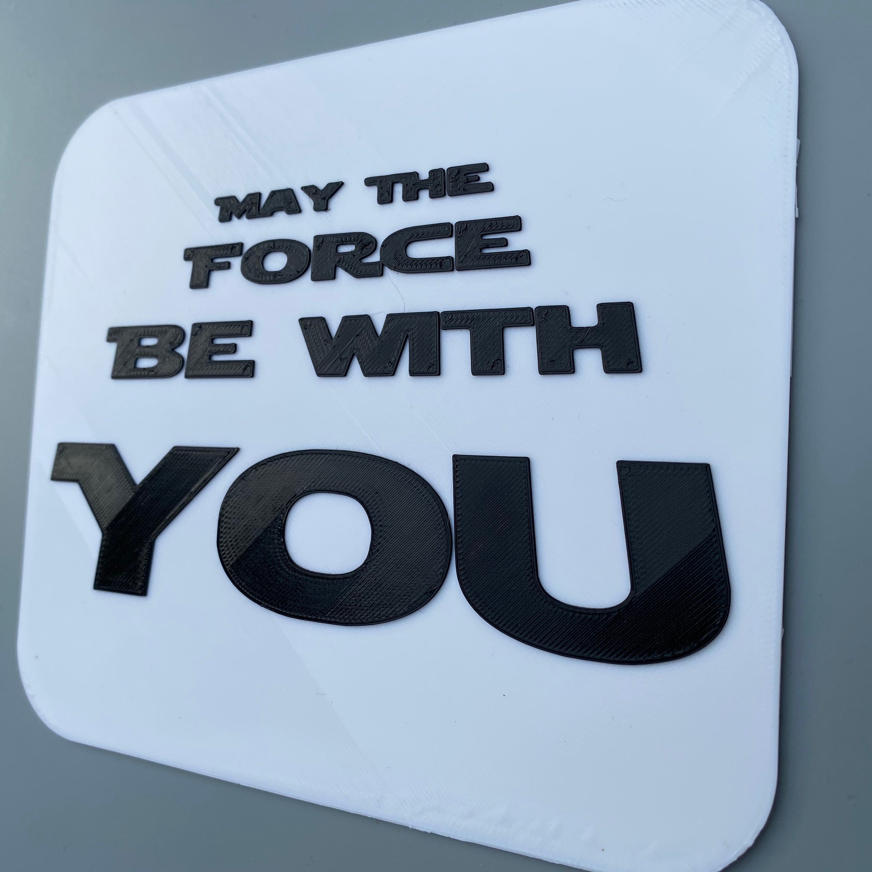 Star Wars May the Force Be With YOU Wall Sign or - Etsy