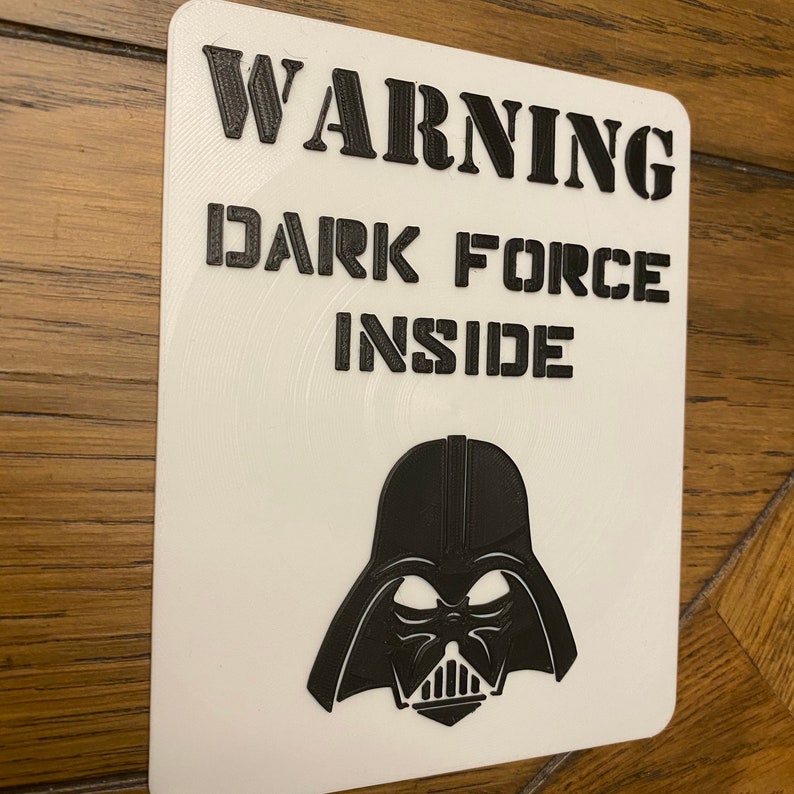 Star Wars Gift Dark Force Inside Door or Cubicle Sign - Etsy