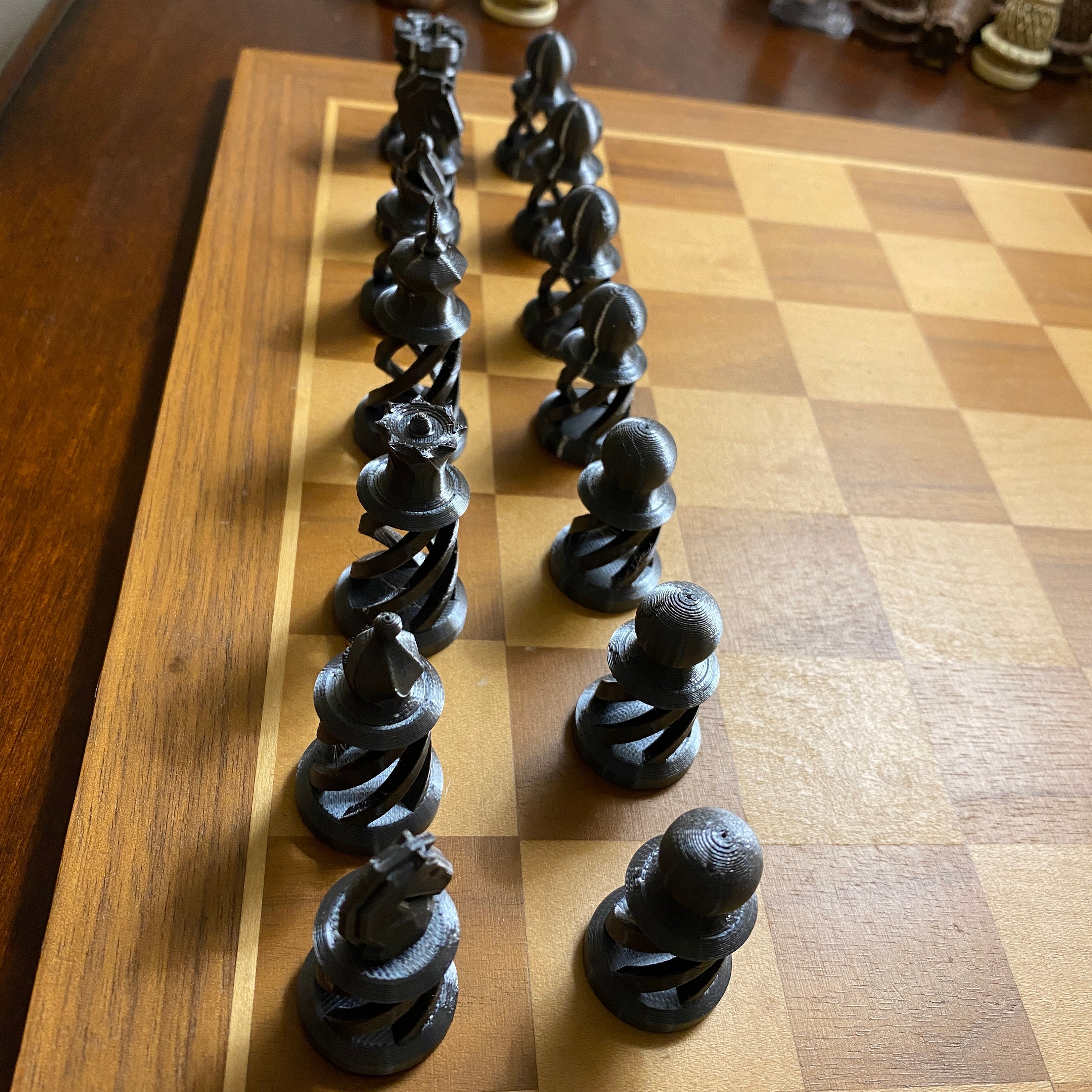Silk Shine Chess Set 3D Printed Chessmen 32 Pieces - Etsy