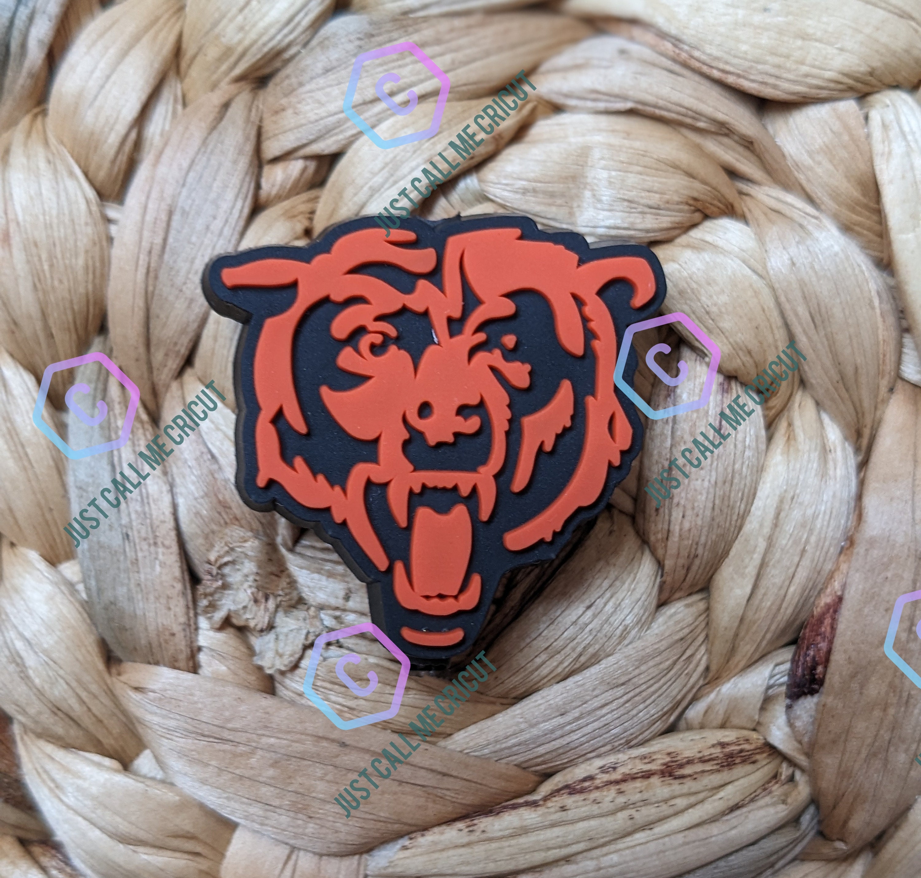 Focal Bead Football NFL Sports Chicago Da Bears DYI Ideas - Etsy