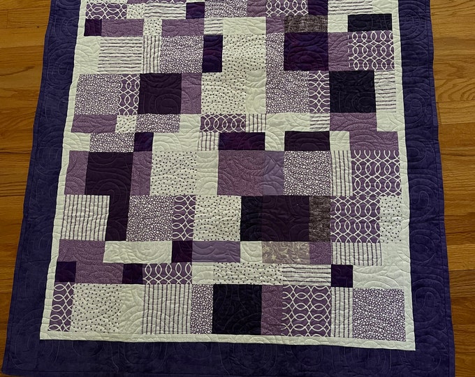 Purple Quilt - Baby or Lap - Etsy