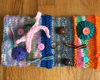 Fidget Twiddle Muff - Hand Knit - Etsy