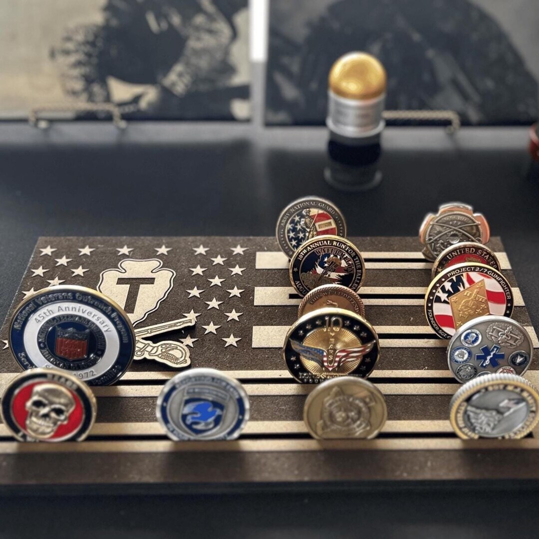 Military Coin Holders - Unit Flags for Military Coins - Custom - Etsy