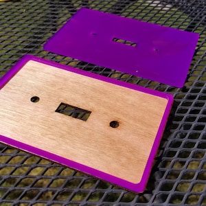Light Switch Covers - Laser Cut File Glowforge Single Double Triple or ...