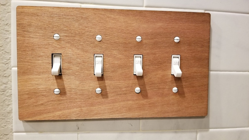 Light Switch Covers Laser Cut File Glowforge Single Double - Etsy