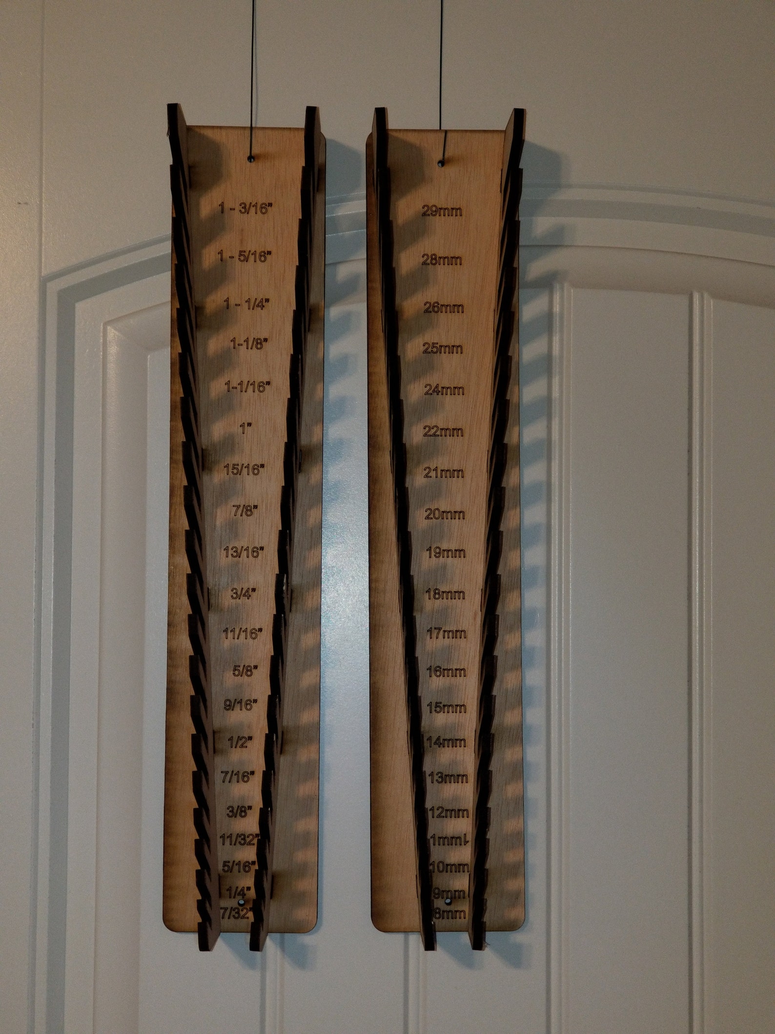 Tool Organizer Hanging Wrench Rack 7/32 1-3/16 Standard | Etsy