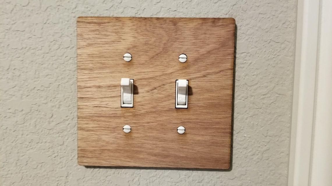 Light Switch Covers Laser Cut File Glowforge Single Double - Etsy