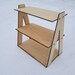 Standard 3-tiered Shelf Stand Display SVG PDF CDR Files Glowforge Laser ...