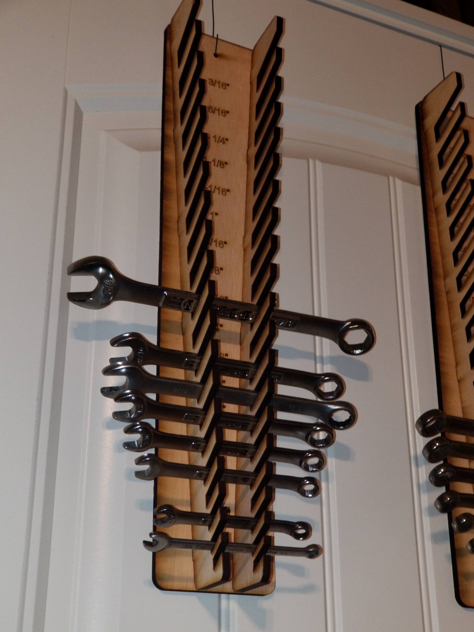 Tool Organizer - Hanging Wrench Rack - (7/32- 1-3/16) Standard & Metric ...