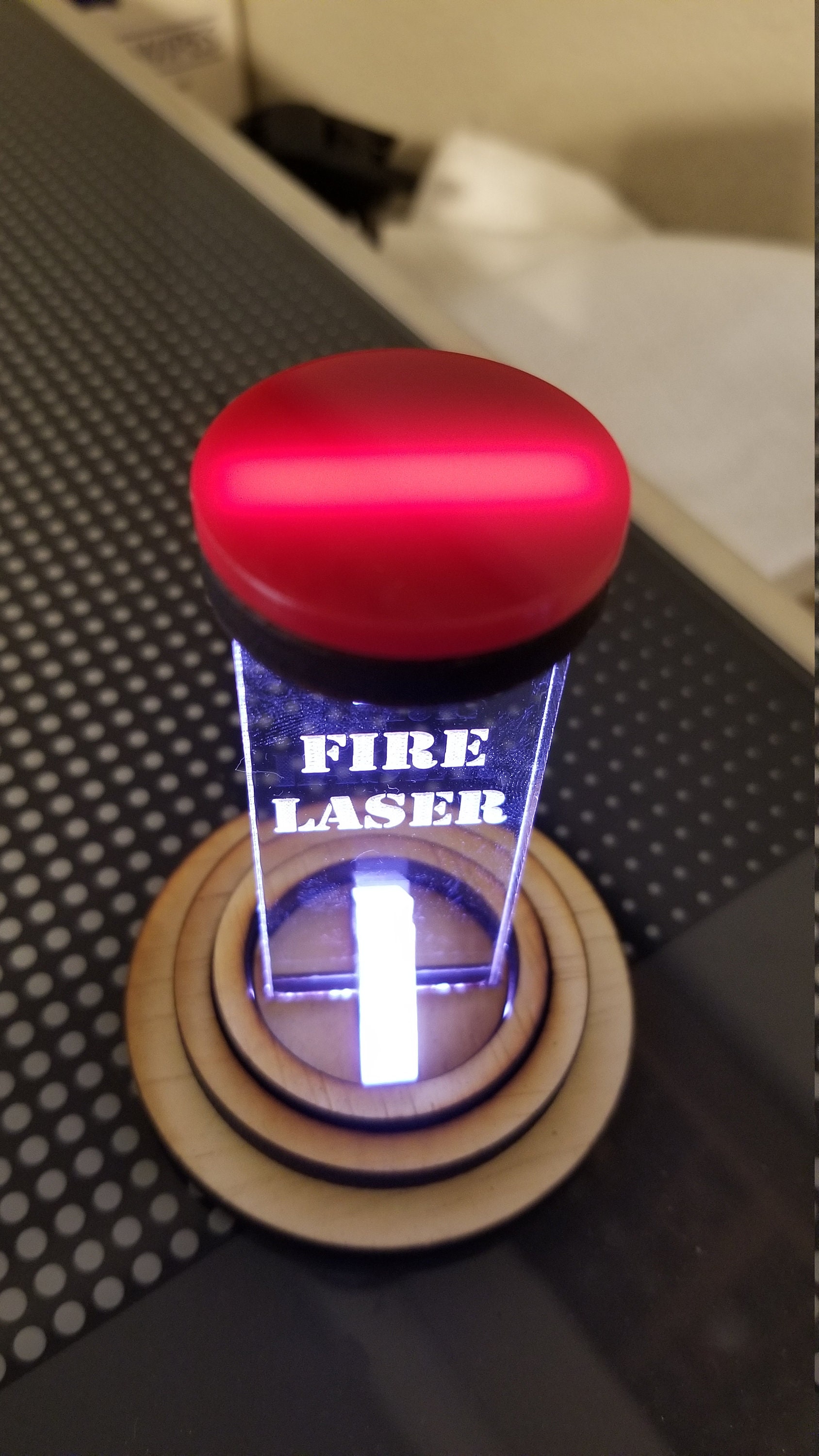 Glowforge Magic Button Accessory push to FIRE - Etsy