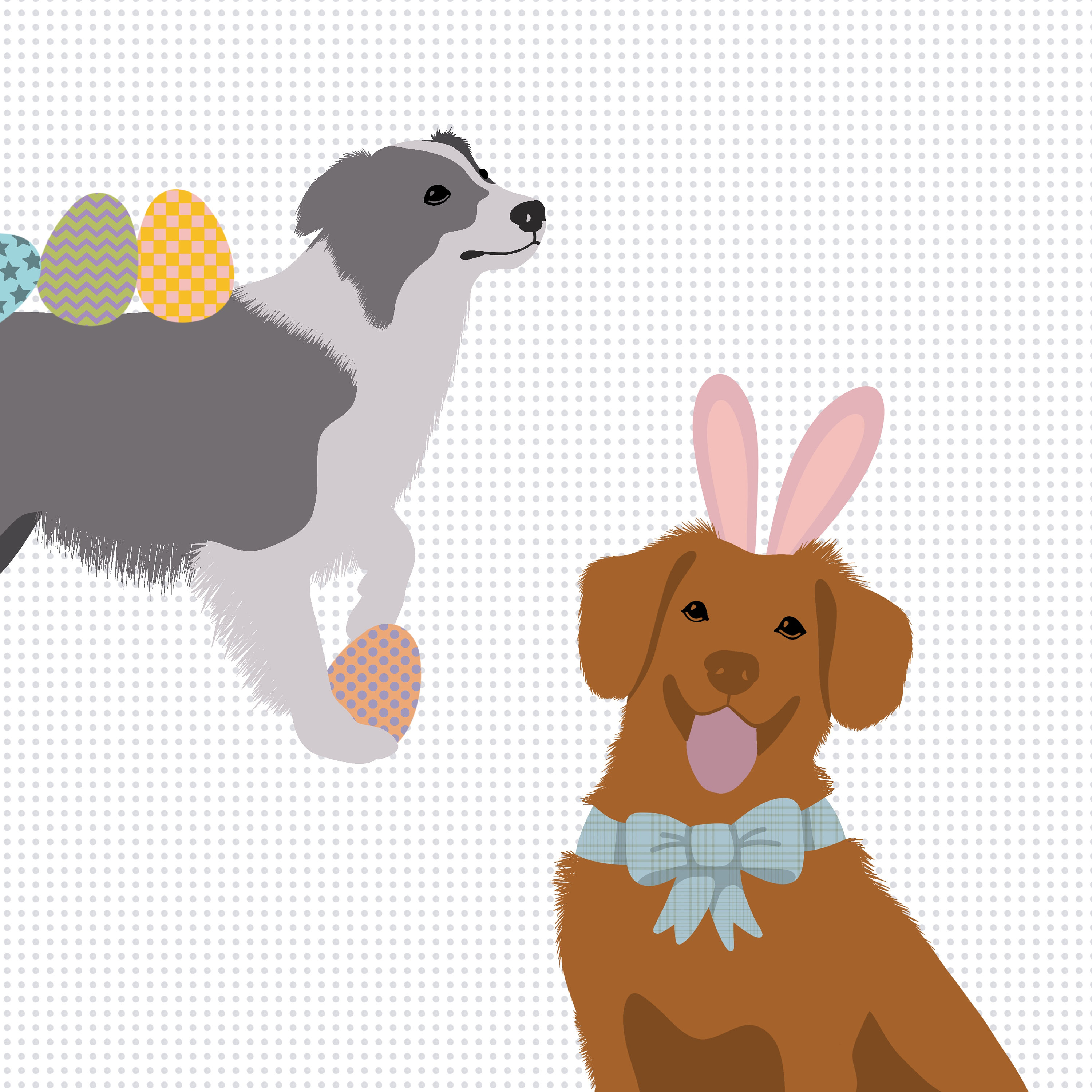 Easter Dogs Clipart - 8 Images 300 Dpi - Etsy