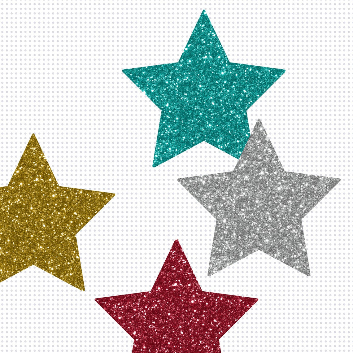 Glitter Stars Clipart - 16 Images 300 Dpi - Etsy