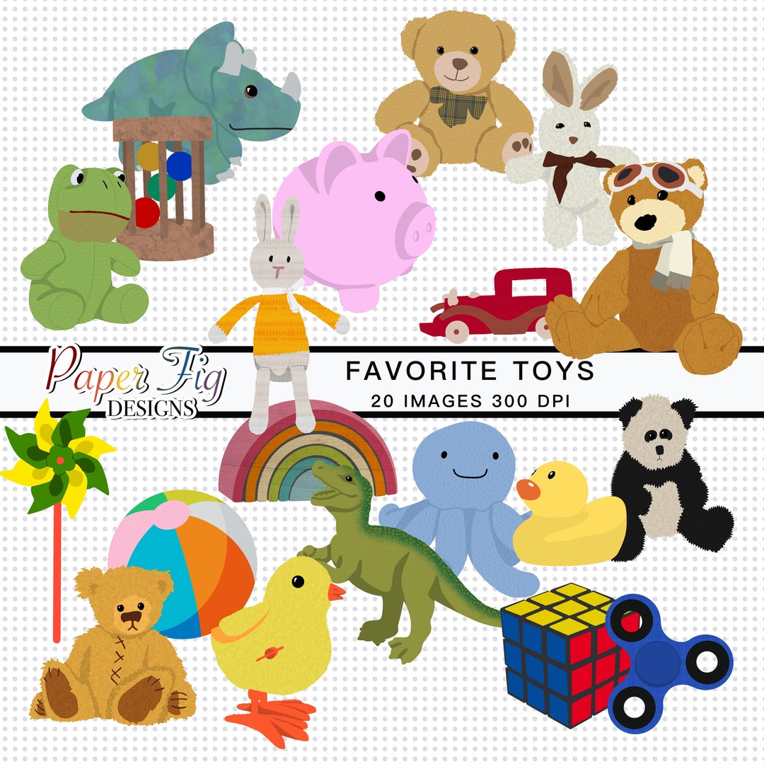 Favorite Toys Clip Art - 20 Images 300 Dpi - Etsy