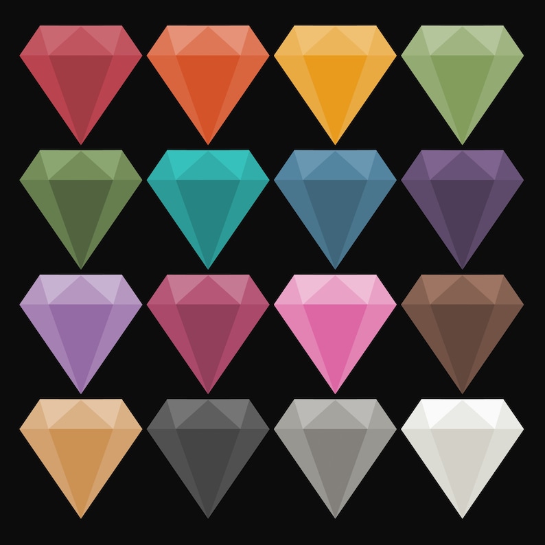 Jewels Clip Art - 16 Images 300 Dpi - Etsy