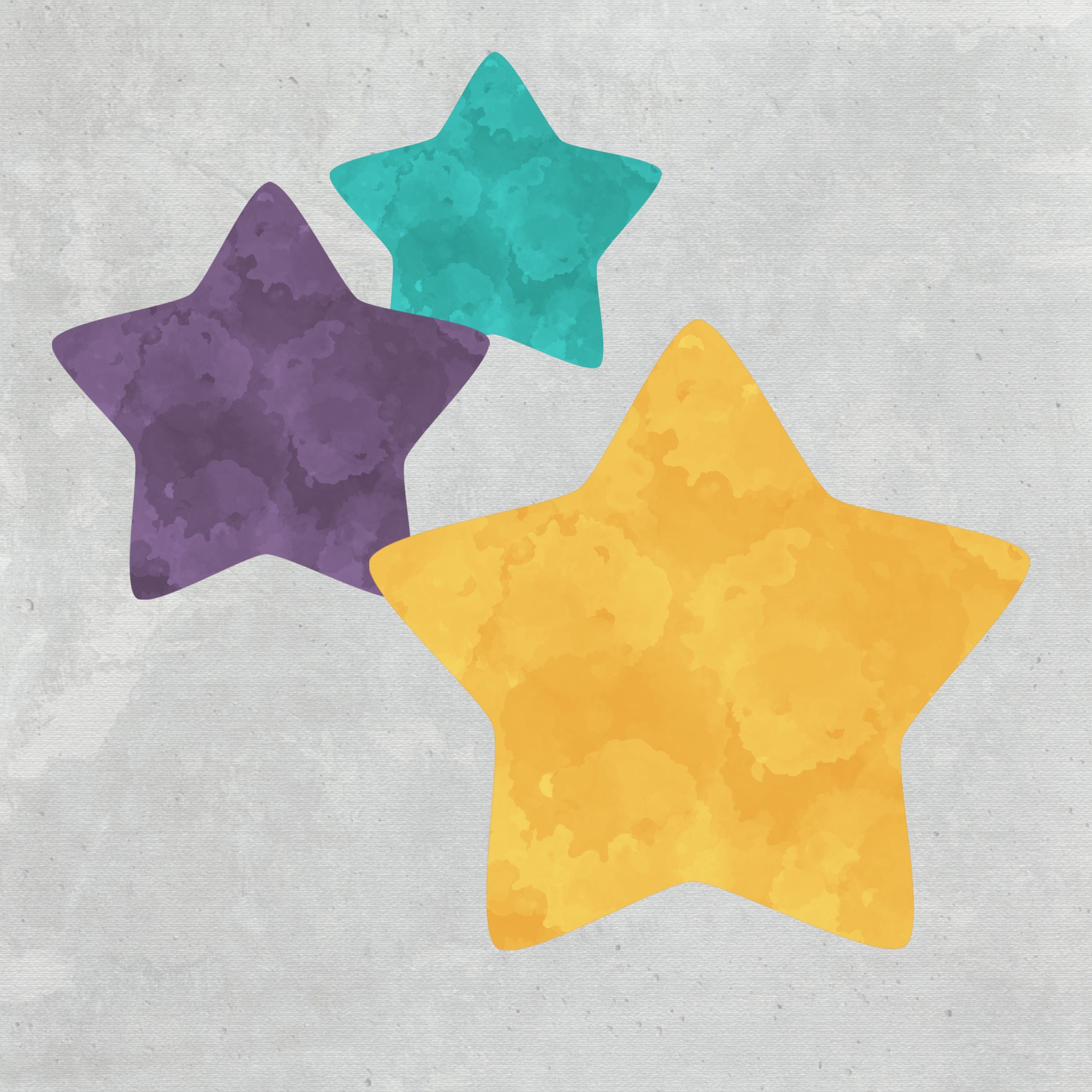 Watercolor Rainbow Stars Clip Art - 16 Images 300 Dpi - Etsy