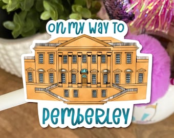 Pemberley, Pride and Prejudice Mr. Darcy Sticker - Etsy