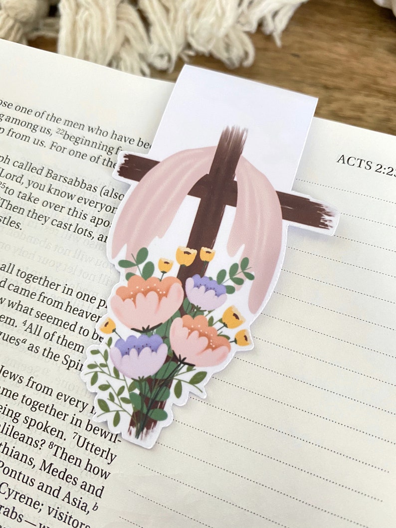 Cross Magnetic Bookmark Jesus Bookmark Bible Bookmarks - Etsy