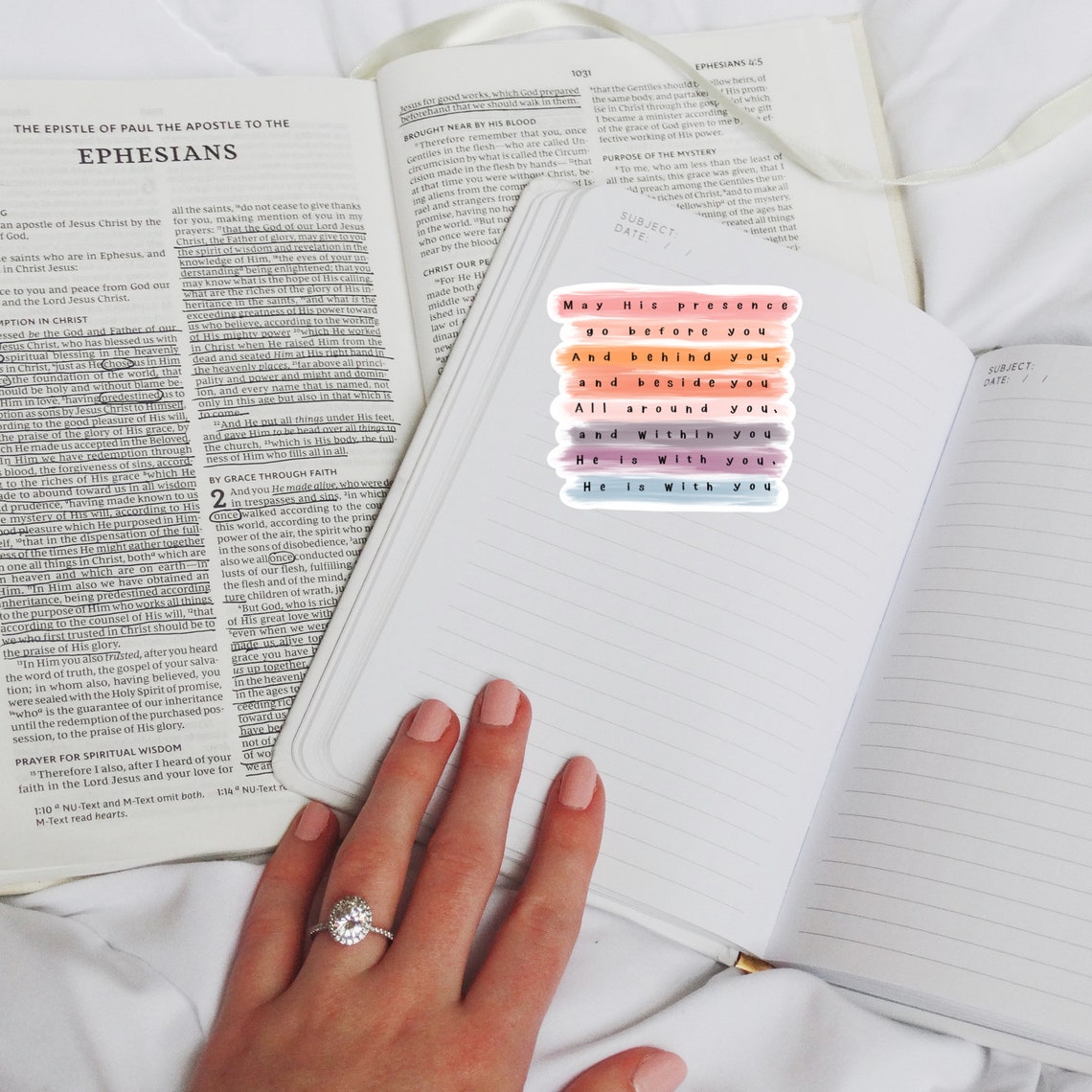 The Blessing Sticker Bible Journaling Water Bottle Sticker - Etsy