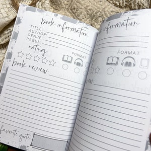 Book Review Journal, Reading Log, Reading Tracker, Reading Journal ...