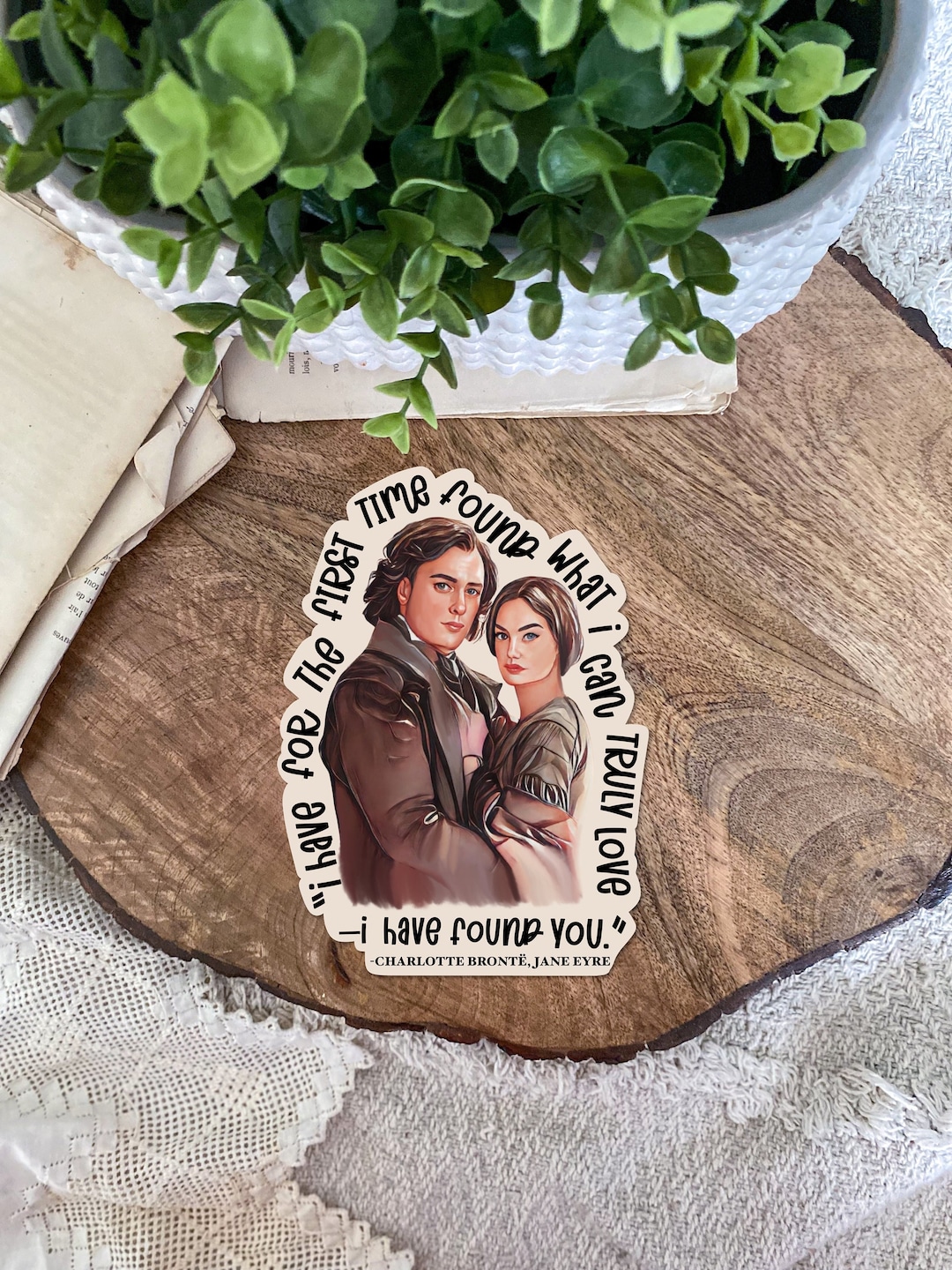 Jane Eyre Sticker Charlotte Bronte Jane Eyre Gift Classic - Etsy