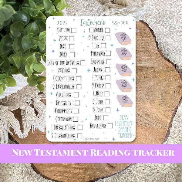 Bible Tracker Sticker - Etsy