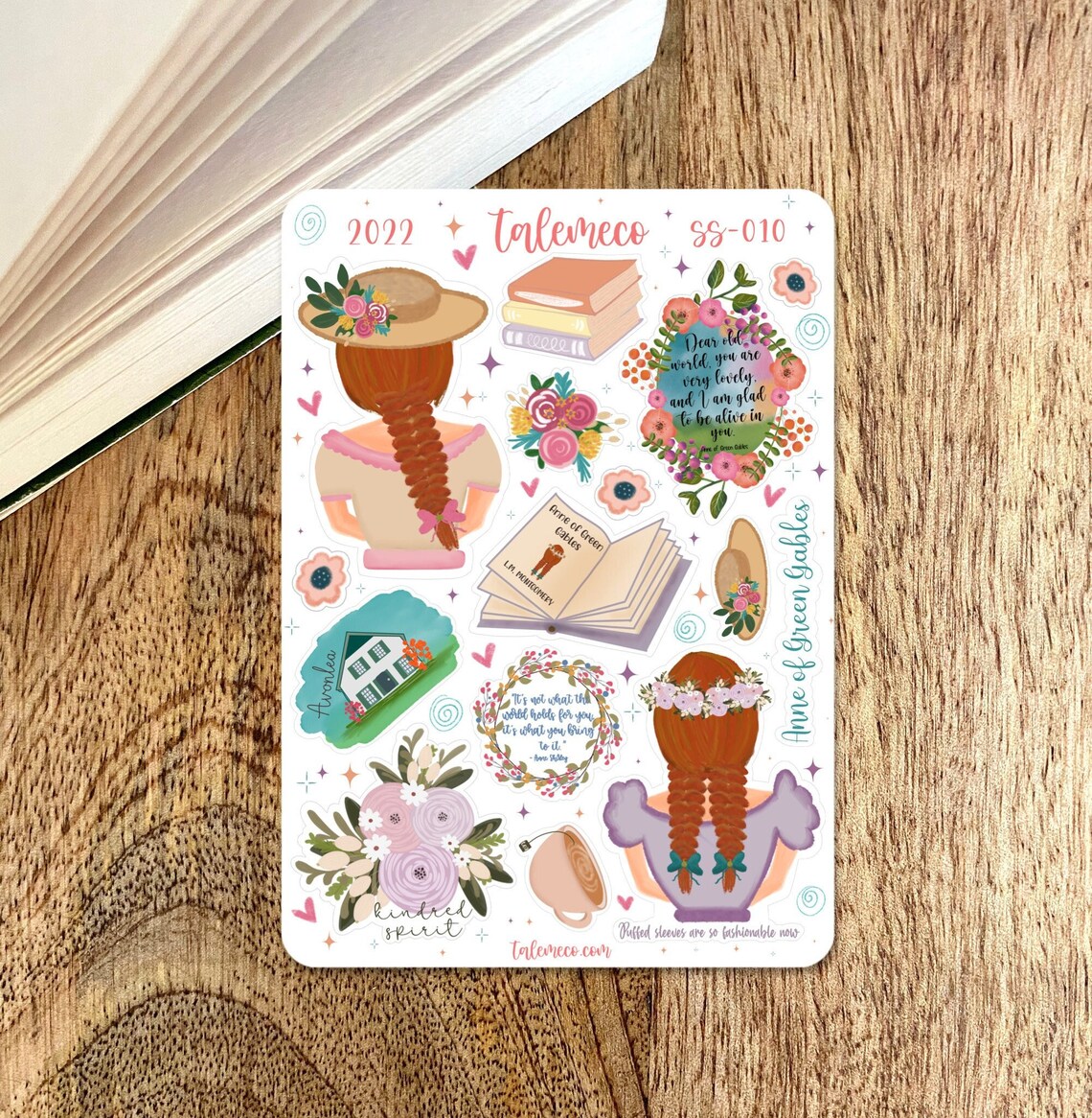 Anne of Green Gables Stickers Anne of Green Gable Gift - Etsy