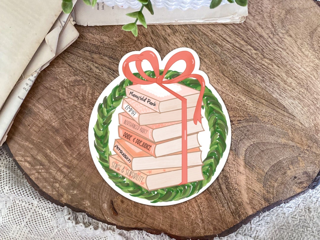 Jane Austen Books, Reader Sticker, Pride and Prejudice Sticker, Jane ...