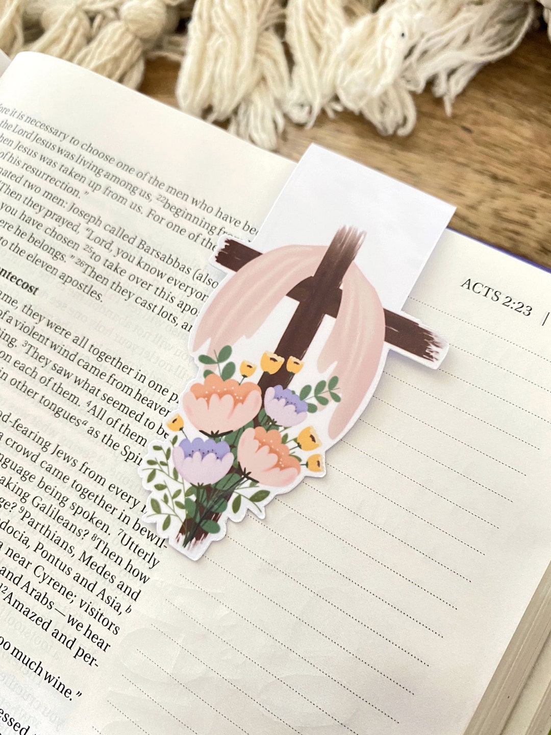 Cross Magnetic Bookmark, Jesus Bookmark, Bible Bookmarks, Bible ...