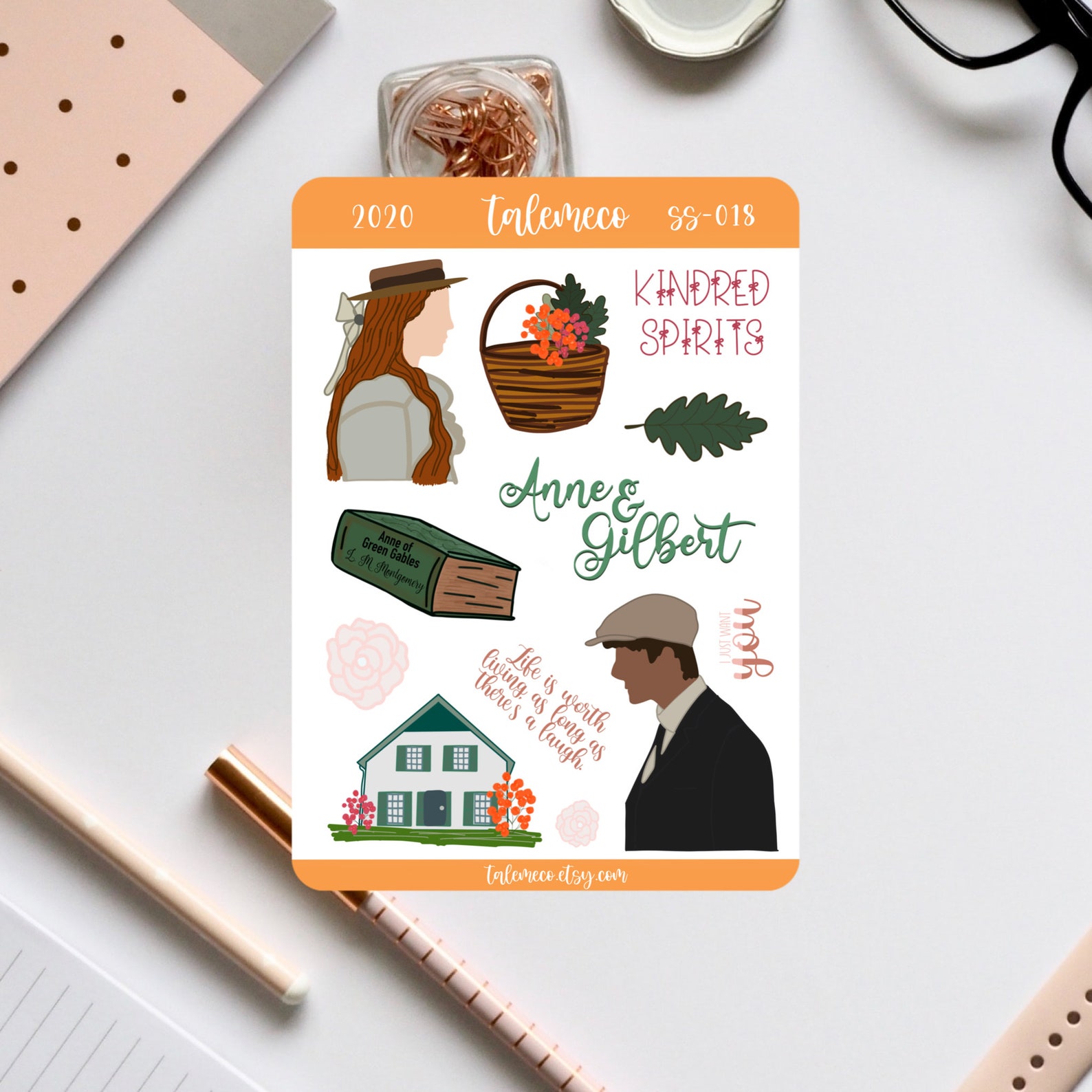 Anne of Green Gables Sticker Anne With an E Anne of Green - Etsy