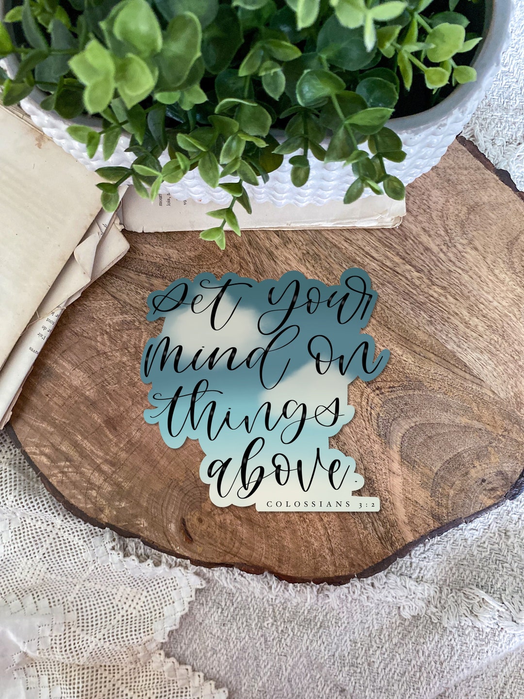 Bible Verse Sticker, Bible Stickers, Christian Stickers, Faith Sticker ...