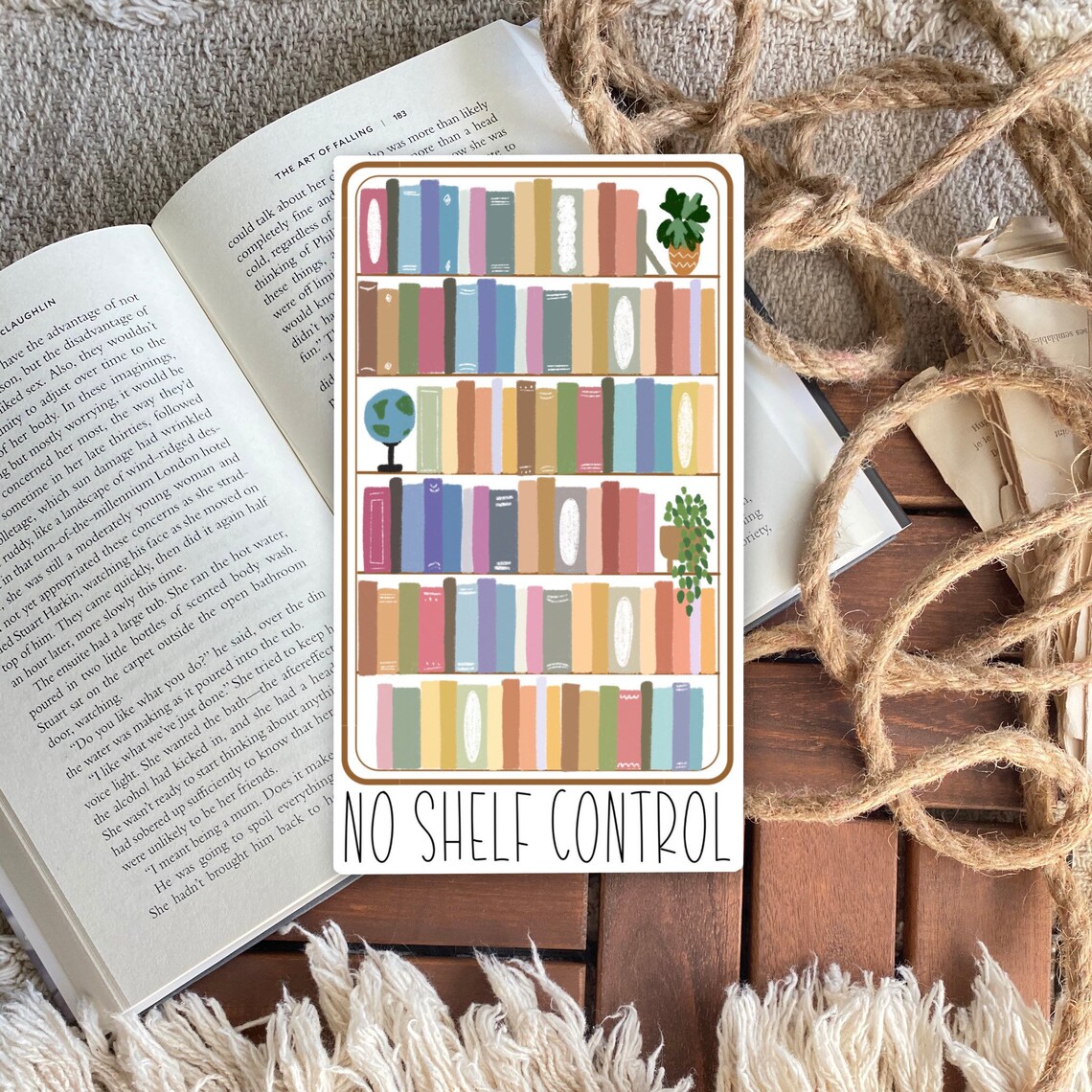 No Shelf Control Vinyl Sticker Bookshelf Sticker Bookish | Etsy